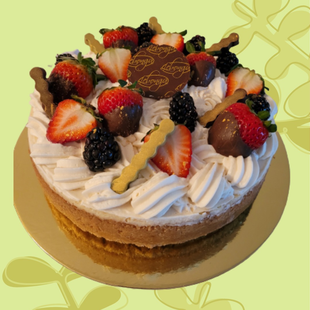 White-Strawberry-Cake